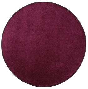 Vopi, Kusový koberec Eton fialový 48 kruh, 300x300 (průměr) kruh, fialová, ložnice