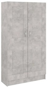 Knihovna Richy - dřevotříska -  82,5x30,5x150 cm | betonově šedá