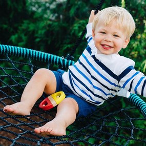 Magnetická hračka TEGU - Swivel Bug - Yellow and Poppy