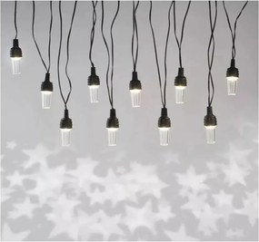 EMOS LED venkovní řetěz – 10x párty žárovky, 4,5m studená bílá DCPC08