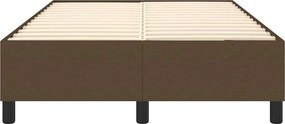 Rám postele s boxspringem tmavě hnědá 120 x 200 cm textil 3120849