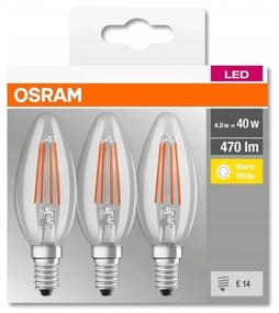 Osram | SADA 3x LED Žárovka VINTAGE B40 E14/4W/230V 2700K - Osram | P224594