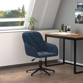 vidaXL Otočná kancelářská židle samet [344863] Barva: Tmavě zelená