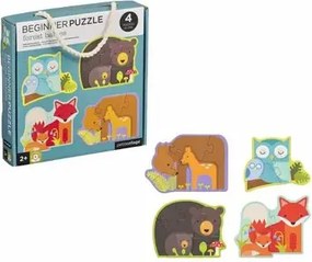 Petit Collage První puzzle lesní zvířátka / od 2 let