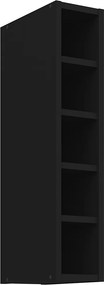ARIA pe | horní regál 15 G-72 OTW s policemi | 15 cm | černá