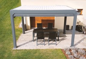 Nábytek Texim Bioklimatická pergola NOELA PREMIUM 3x4m antracit + montáž Barva lamel: Bílá