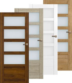 Interiérové dveře vasco doors BRAGA model 5 Průchozí rozměr: 80 x 197 cm, Orientace dveří: Levé dveře, Dekor: Dub Viking