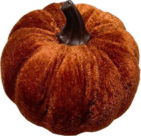 Rezavá dekorační sametová dýně Pumpkin Velvet - Ø 6 cm