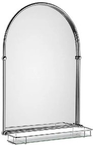 Sapho Zrcadla - Zrcadlo Tiga 480x670 mm, s poličkou, chrom HZ202
