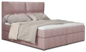 Kontinentální postel 185 cm Alyce (růžová) (s matracemi). 1027475