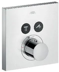 Axor ShowerSelect - Termostat pod omítku pro 2 spotřebiče, chrom 36715000
