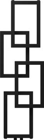 Mexen Grid, dekorativní koupelnový radiátor 1115 x 360 mm, 279 W, černá, W215-1115-360-00-70