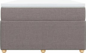 Box spring postel s matrací taupe 120x190 cm textil 3285557