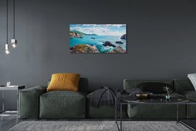 Obrazy na plátně Řecko Mořské hory 100x50 cm