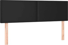 Box spring postel s matrací černá 140x200 cm umělá kůže 3127193
