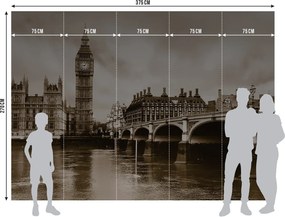 Fototapeta na zed' Nostalgický Výhled na Big Ben | 360 x 254 cm | DFTS0480