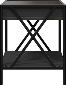 Noční stolek s Infinity LED černý 40 x 40 x 49 cm 3284096