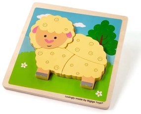Bigjigs Toys Vkládací puzzle Ovečka