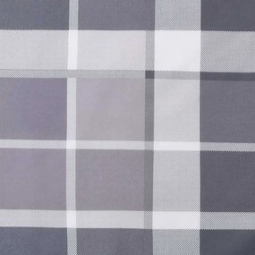 Podušky na zahradní židli 6 ks šedé kárované 50x50x3 cm oxford 314073