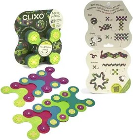 CLIXO Magnetická stavebnice Tiny  Mighty Dino / 9 kusů / od 4 let