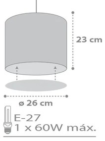 Dalber D-62012E - Dětský lustr SWEET DREAM 1xE27/60W/230V