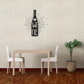 Samolepka na zeď - Wine (55x60 cm) - PopyDesign