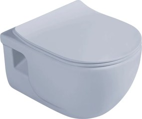 Sapho Sapho, AVVA Slim WC sedátko s pomalým zavíráním, světle modrá matná, 100787-107