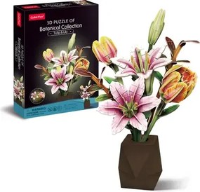 CUBICFUN 3D puzzle Botanical collection: Tulipány a lilie / 103 dílků