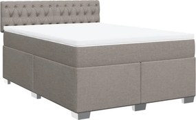 Box spring postel s matrací taupe 140x200 cm textil 3285922