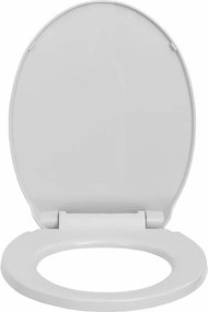 WC sedátko s pomalým sklápěním světle šedé oválné 145814
