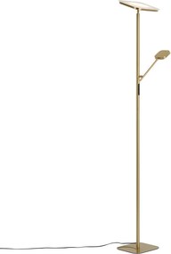 Moderní stojací lampa mosazná vč. stmívatelné LED - Divana