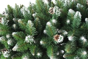 Vánoční stromek Borovice diamantová se stříbrnými třpytkami 120 cm