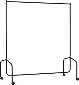 HOMCOM Stojan na oblečení, oděvní kolejnice, stojan na šaty, vozíkový stojan na oděvy (150 x 60 x 170 cm) | Aosom