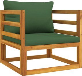 vidaXL 7dílná zahradní sedací souprava s poduškami masivní dřevo [3155320] Barva polštáře: Světle šedá