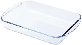 Pekáč pyrex pekáč varné sklo 35 x 23 cm, hladká ucha