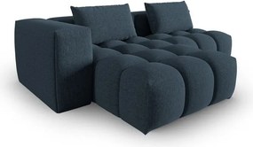 Tmavě modrá rohová pohovka (levý roh/s lenoškou) Verona – Cosmopolitan Design