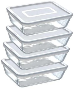 Pyrex Sada skleněných dóz 4 ks, 1,5L