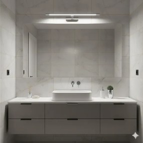 LED Koup. osvětl. zrcadla KLIMT LED/12W/230V 3000/4000/6000K 60 cm IP44 l. chrom