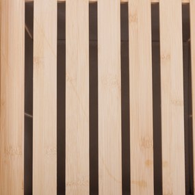 Bambusový regál TIDY se dvěma látkovými boxy, 34,7 x 33 x 77,5 cm