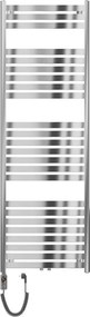 Mexen Uran, elektrické topné těleso 1800x600 mm + topná tyč 900 W, chromová, W105-1800-600-2900-01