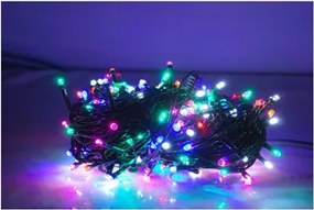 Vánoční osvětlení - řetěz LTC LXLED02 , 200LED/20m, multikolor se záblesky bílé IP44
