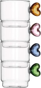 Skleněné hrnky v sadě 4 ks 90 ml – Brandani