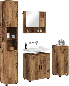 Sada koupelnového nábytku 4 ks Staré dřevo 61 x 35 x 64 cm 3392981