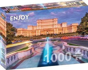 ENJOY Puzzle Parlamentní náměstí, Bukurešť, Rumunsko / 1000 dílků / od