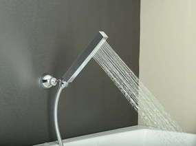 Sapho, Ruční sprcha, hranatá, 220 mm, ABS/chrom, F28