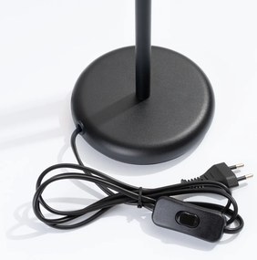 Stolní lampa Pastelo, 1x černé kovové stínítko