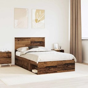 Rám postele Staré dřevo 120 x 190 cm Masivní borové dřevo 3411044