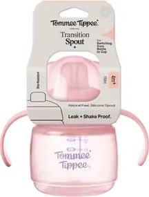 Tommee Tippee Transition hrneček s hubičkou 150 ml 4m+ růžová