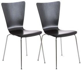 Židle Aaron (SET 2 ks) - Černá