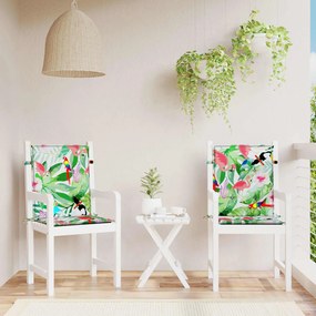 Podušky na židli s nízkým opěradlem 2 ks vícebarevné textil - Default Title